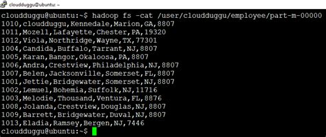 Apache Sqoop Job Tutorial Cloudduggu