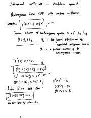 General Solution For Linear Nonhomogeneous ODE Example Course Hero