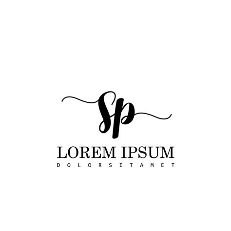 sp initial handwriting template design 28691042 vector art at vecteezy