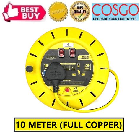 Cosgo 10meter Cassette Extension Reelextension Wire Box Full Copper