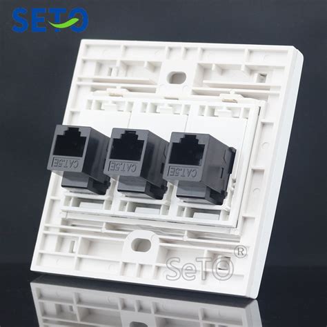 Seto 86 Type Three Ports Network Lan Rj45 Cat5e Ou Grandado