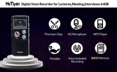 Digital Voice Recorder Audio Recording 64gb Audio