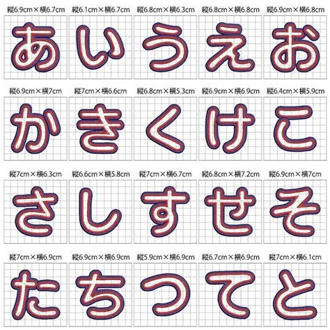 ひらがな ワッペン 2重枠 大小2サイズ Big Small 大きいサイズ お好きなお色をお選び下さい ひらがなワッペン お名前 入園入学