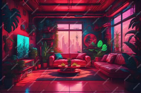 Premium Ai Image Interior Living Room Design Generative Ai