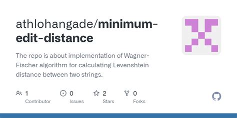 Minimum Edit Distancealgorithmdetailspdf At Main · Athlohangade