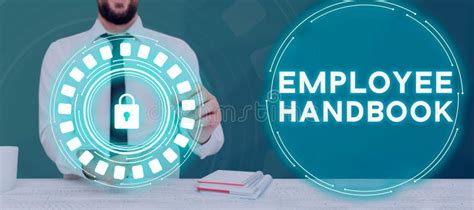 Writing Displaying Text Employee Handbook Business Idea Document That Contains An Operating