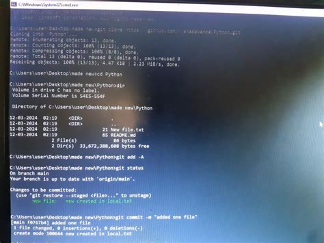 Manasa M On Linkedin Task 57 Perform Git Commands Kiran Sagar Pythonlife