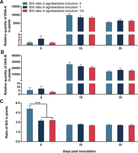 Effects Of The B A Ratio In Agrobacteria Inoculum On The Temporal Download Scientific Diagram