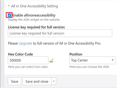 Contao Web Accessibility Widget Installation All In One Accessibility