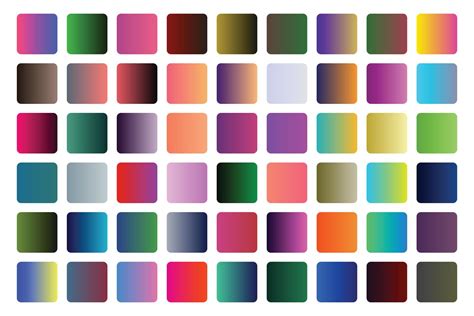 Multi Color Vector Gradient Set 13323227 Vector Art At Vecteezy