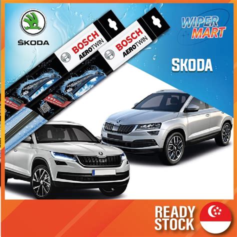 Bosch Aerotwin Car Wiper Set Skoda Models Karoq Kodiaq Octavia Rapid