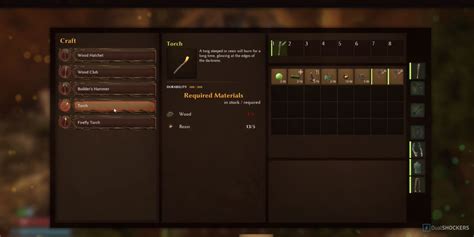 Smalland Survive The Wilds How To Craft A Torch