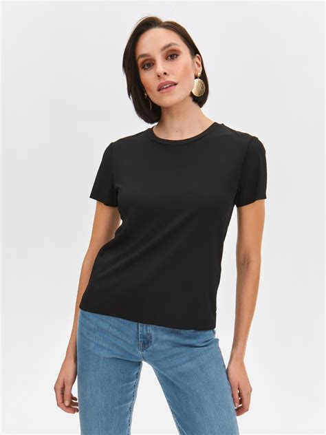 T Shirt Damski Czarny Spo Ca T Shirt Kr Tki R Kaw Top Secret Odzie Owy Sklep