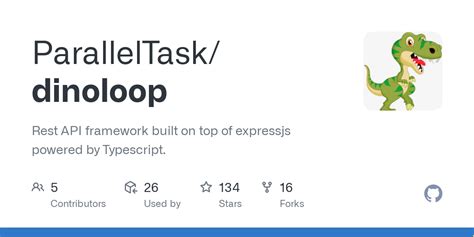 Github Paralleltask Dinoloop Rest Api Framework Built On Top Of Expressjs Powered By Typescript
