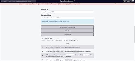 Back End Development And Apis Projects Exercise Tracker Javascript The Freecodecamp Forum