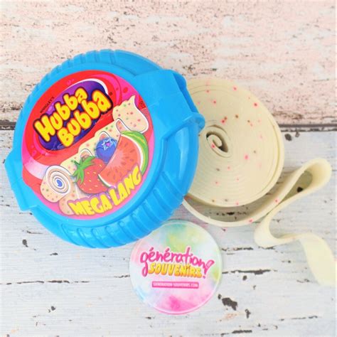 Chewing gum en rouleau Hubba Bubba Pastèque fraise et myrtille