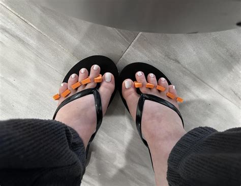 White Polish Is My Favorite Pedi Color 😋 Rfemaleflipflops