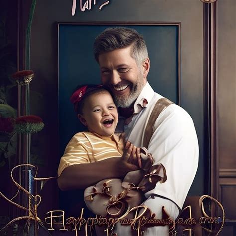 Premium Ai Image Happy Fathers Day Ai Generative