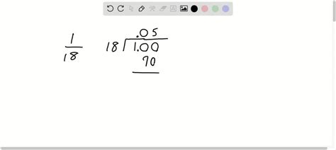 solved write the decimal equivalents using the bar notation 1 18