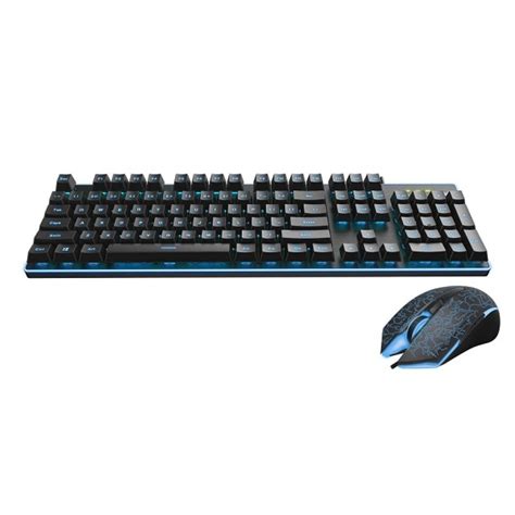Rapoo V100s Us Black Backlit Gaming Keyboard And Optical Gaming Mouse