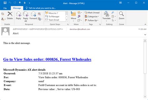 Alerts Are Back In Dynamics 365 For Finance And Operations Ellipse