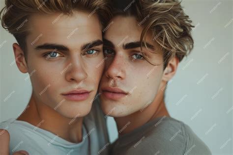 Premium Ai Image Portrait Of Two Young And Beautiful Gay Boys