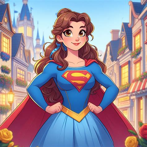 Belle As Supergirl 15 By Elodtrebor On Deviantart