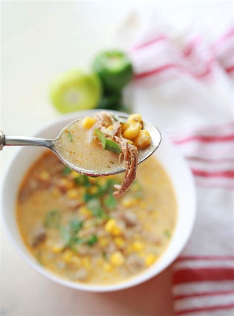 Corn Chowder With Pulled Pork Tangled With Taste