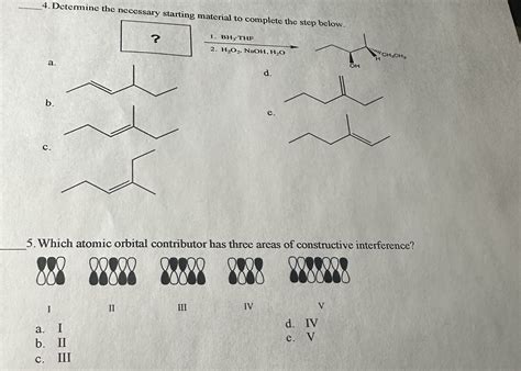 [solved] 4 Determine The Necessary Starting Material To Complete The Step Course Hero