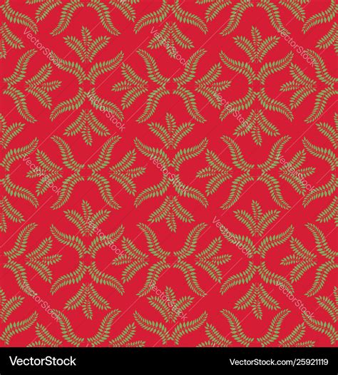 Floral Ornamental Pattern Geometric Flourish Vector Image