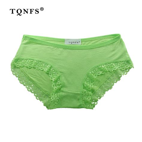 Tqnfs Women Sexy Panties Bamboo Charcoal Underwear Solid Color Lace