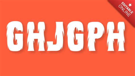 Ghjgph Efeito Estilo Fonte Peluda Gerador De Efeitos De Texto