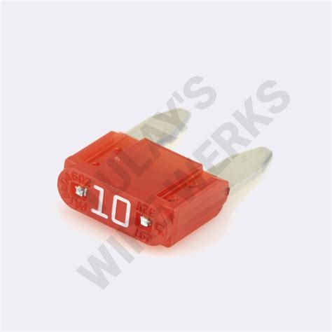 Littelfuse Mini Automotive Blade Fuse 10a Red 32vdc Tulays Wire Werks