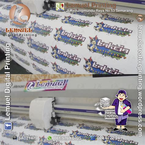Custom Print Sticker Vinyl Transparant Dengan Desainmu Sendiri