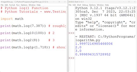 Python Log Function Testingdocs