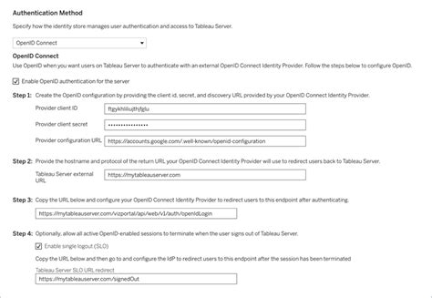 Configure Tableau Server For Openid Connect Tableau