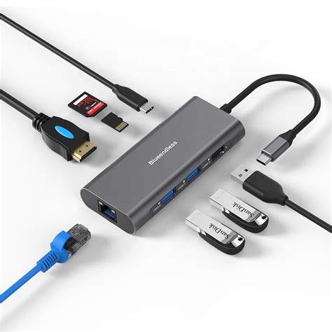 Adaptador Hub En Tipo C USB RJ HDMI OEM Falabella Com