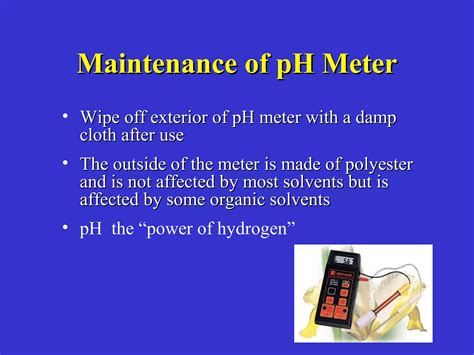 P H Meter Use And Calibration PPT