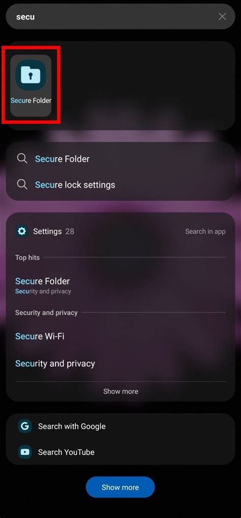 Where S The Secure Folder In The Samsung Gallery App