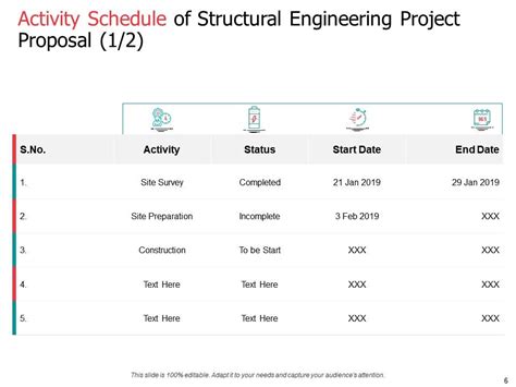 Structural Engineering Project Proposal Powerpoint Presentation Slides