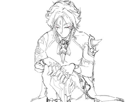 Sleepy Xiao Sketch 😴 Rgenshinfanart