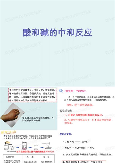 酸碱中和反应ppt模板下载 编号qzejzeyo 熊猫办公