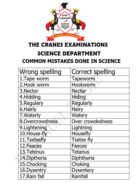 Common Mistakes In Science Pdf