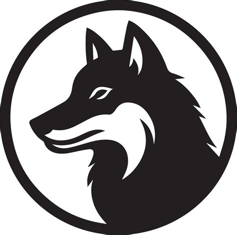 Lobo Silueta Editable Vector Ilustración Aislado Terminado Blanco