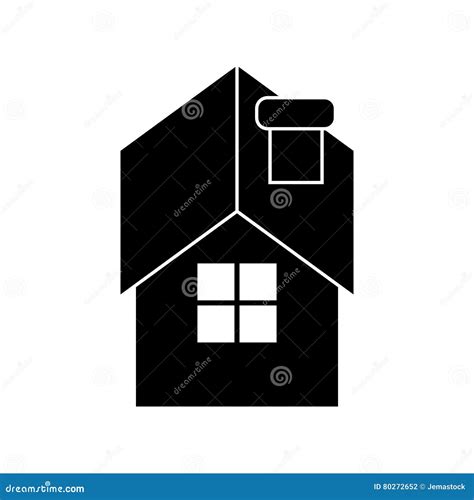Isolated House And Home Building Design Stock Vector Illustration Of Building Idea 80272652
