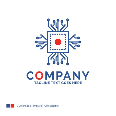 Company Name Logo Design For Chip Cpu Microchip Processor