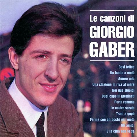 Le Canzoni di Giorgio Gaber Álbum de Giorgio Gaber LETRAS