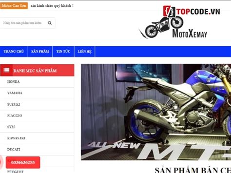 Full Topingsource Code Báo Cáo Slide Database Website Bán Motor Php Và Mysql