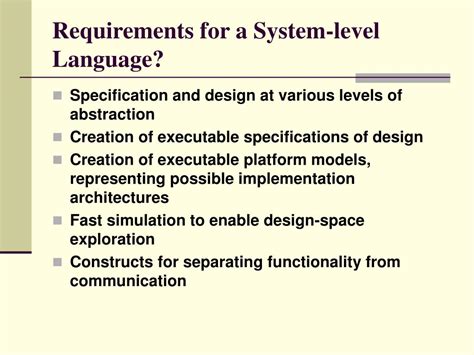 ppt systemc system level modeling powerpoint presentation free