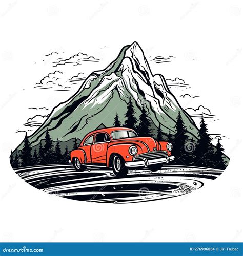Holliday Road Trip By Vehicle A Car Trip To The Mountains Visit A